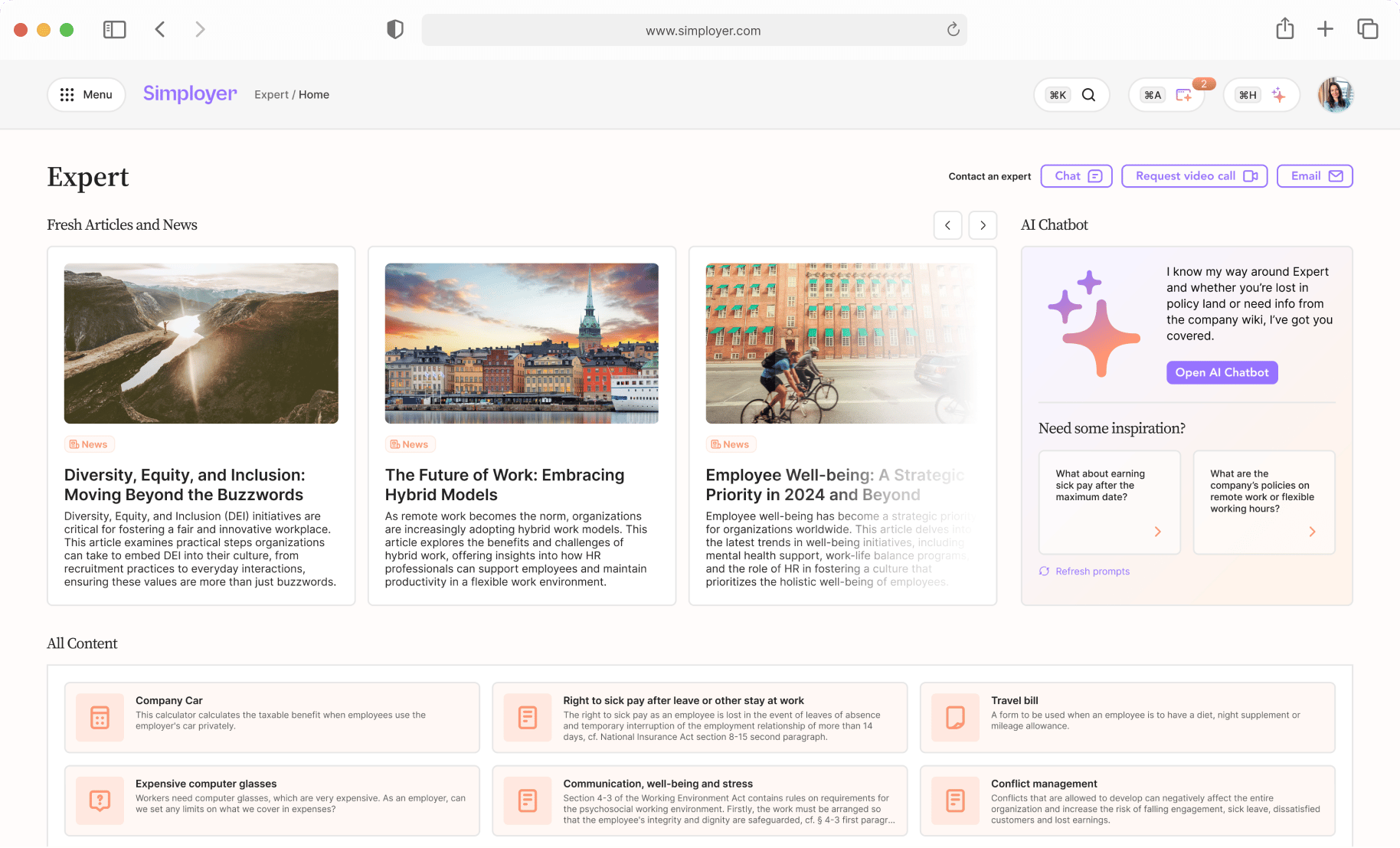 Enkelt for alle. Kraftfullt for HR. | Simployer